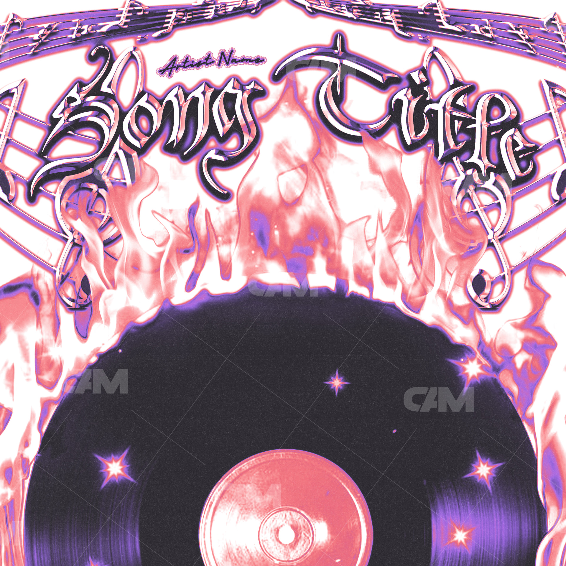 Disc On Fire 90s - Cover Art Market