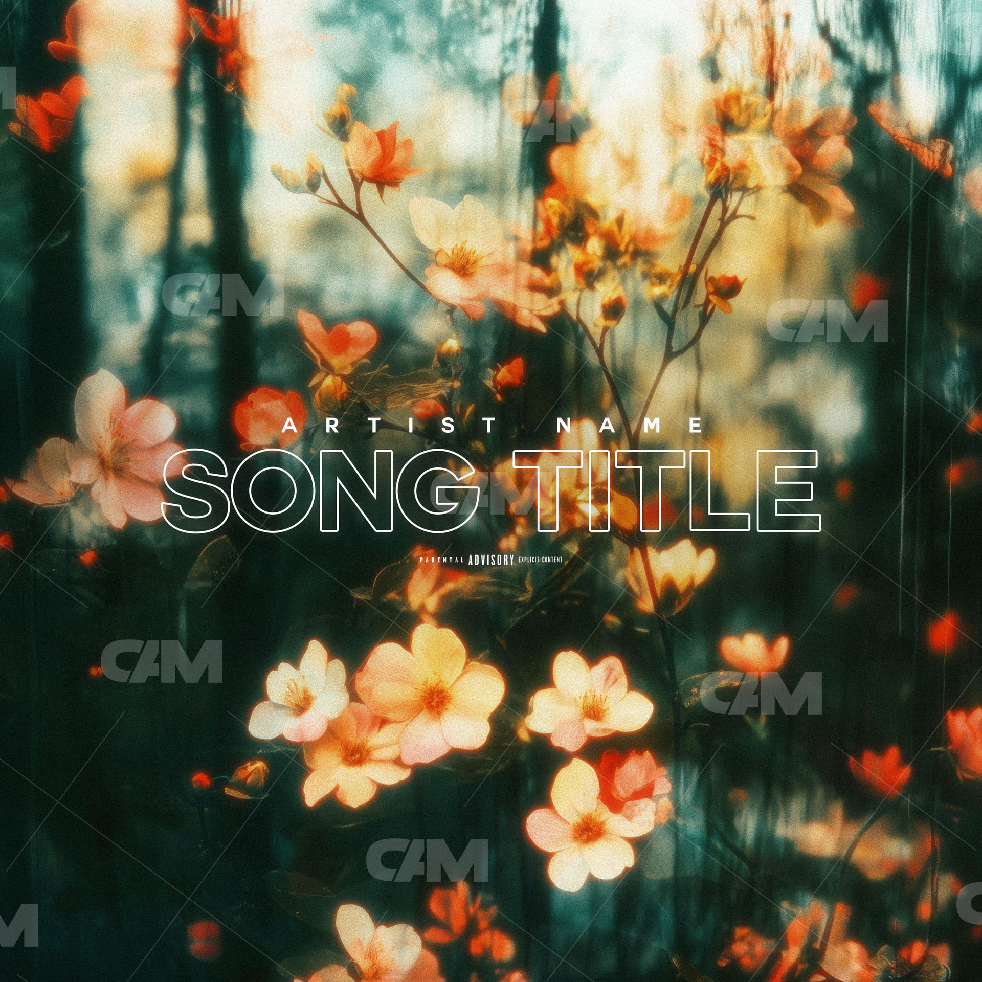 Flowers Typo - Cover Art Market