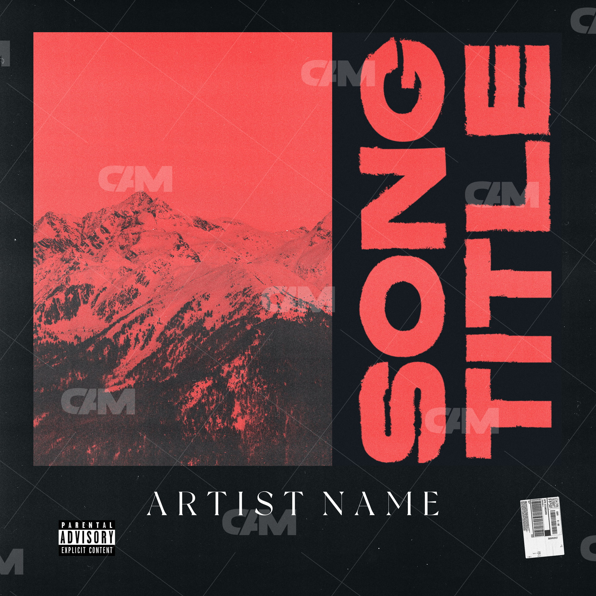 Mountain Typography - Cover Art Market