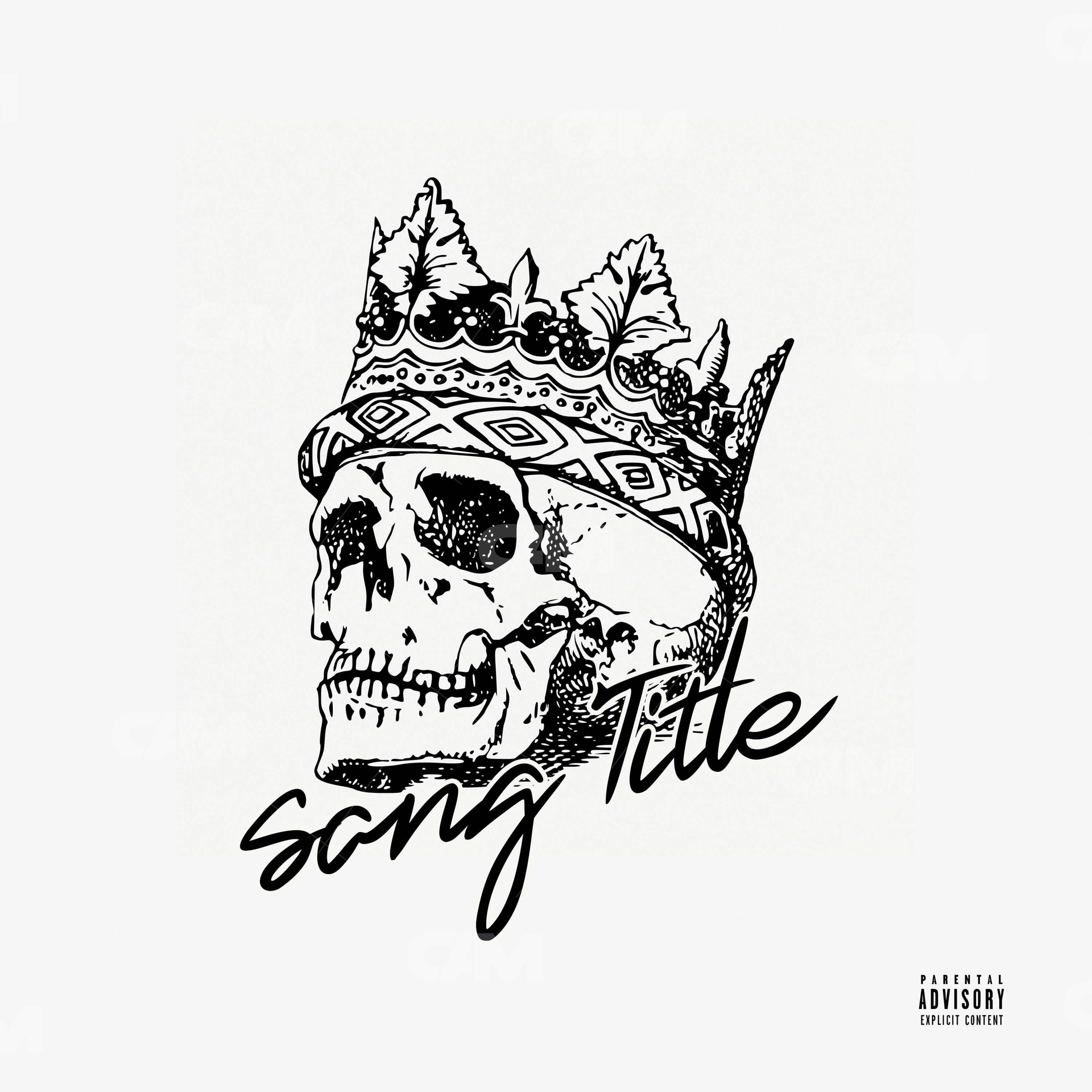 Skull In A Crown - Cover Art Market