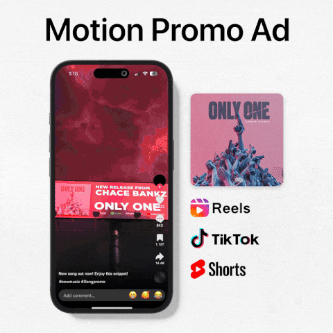 Motion Promotion Ad, Animated Promotion Ad - Cover Art Market